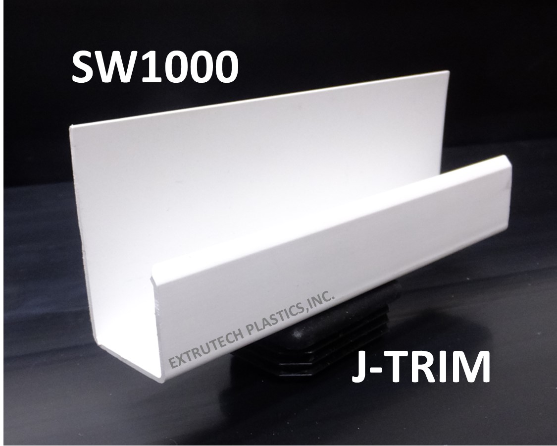 Item # SW1000, J-Slatwall Trim On Extrutech Plastics, Inc.
